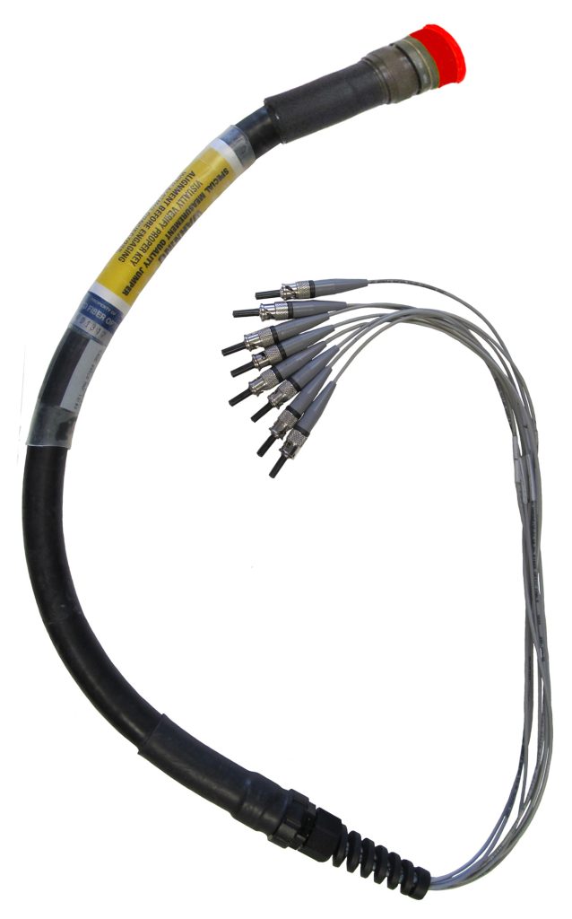 (MQJ) ST-8 fiber plug, 62.5/125µm 1 meter NAVSEA(6877804-09) NSN(6020 ...